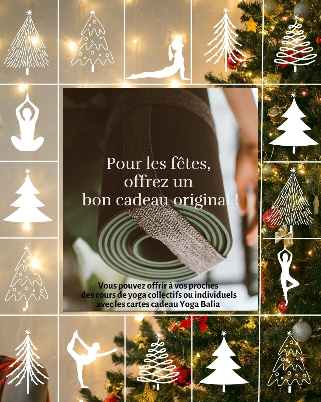 Carte cadeau de Noël – Yoga Balia - Cours de Yoga personnalisés